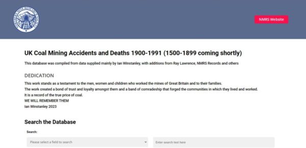 Database of Mining Deaths & Injuries - Northern Mine Research Society